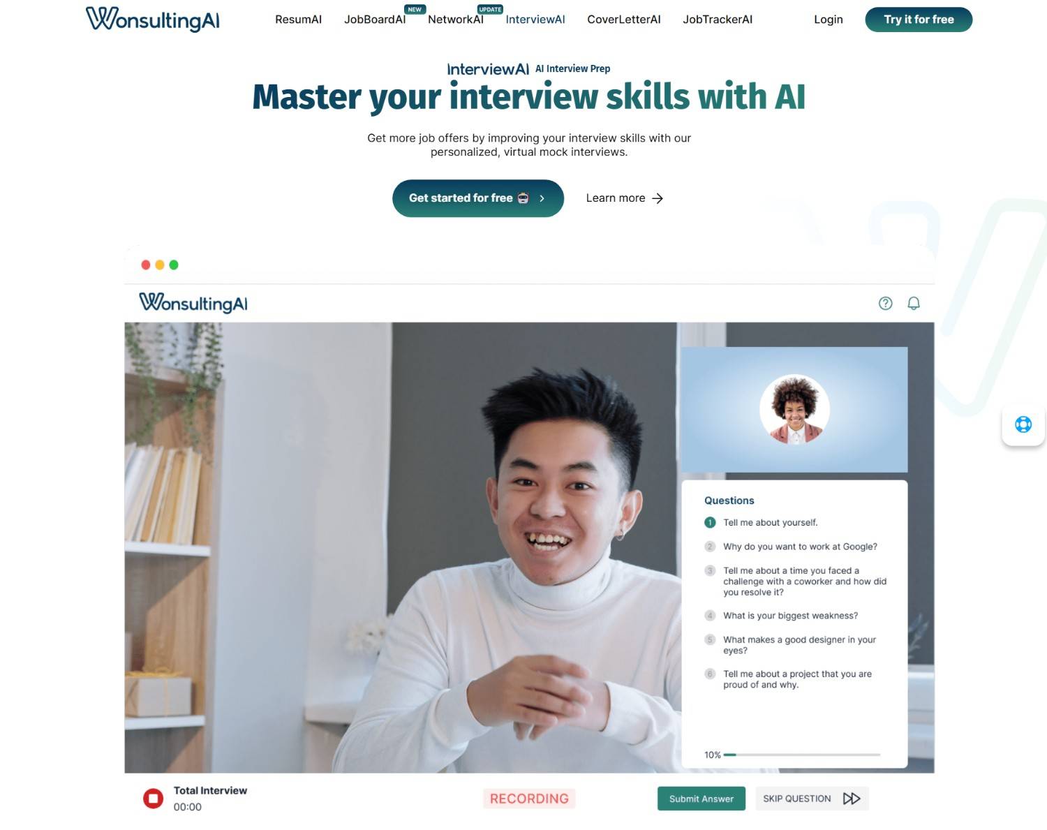 Best 5 AI Mock Interview & Interview Preparation Websites