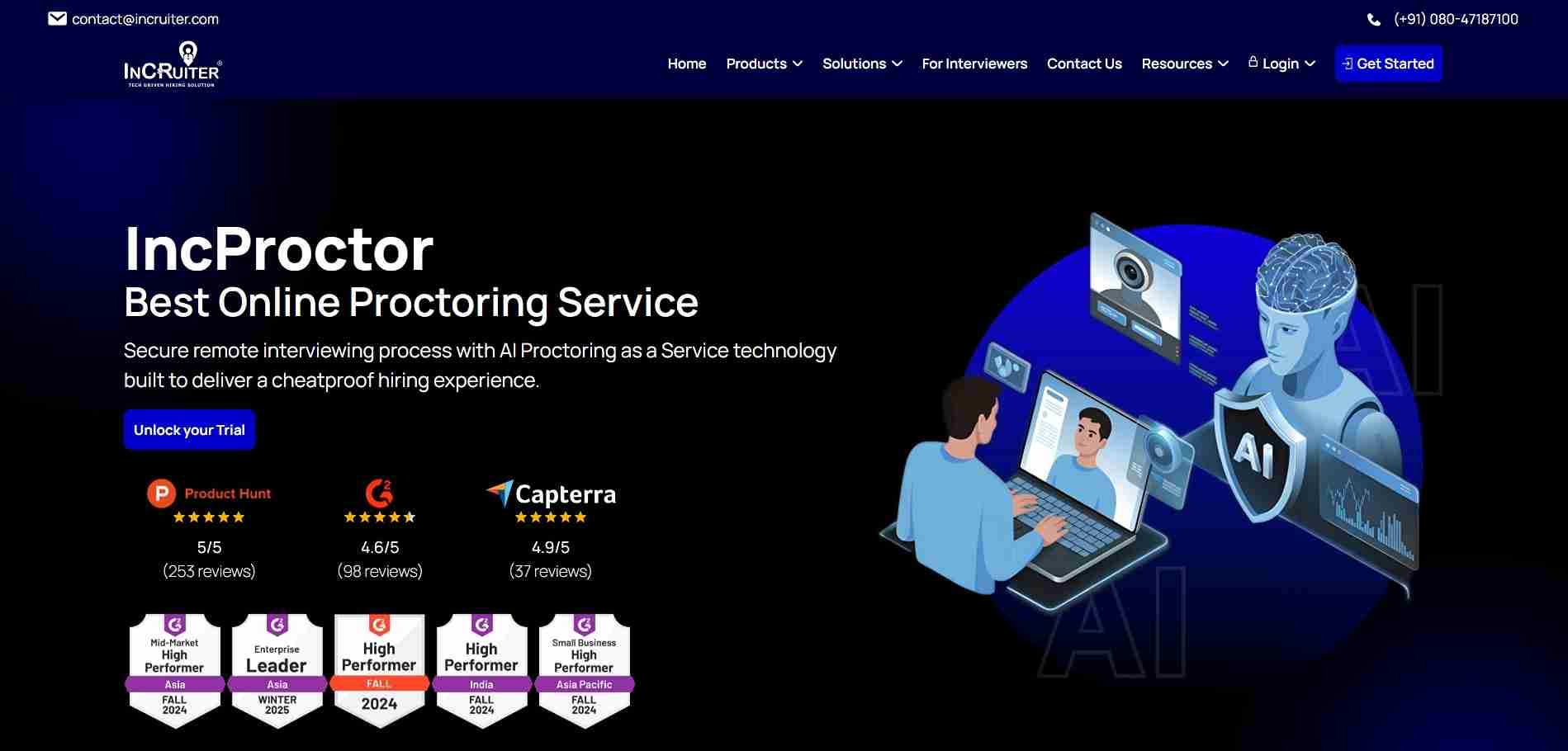 Top 5 AI Proctoring Tools for Secure Online Interviews